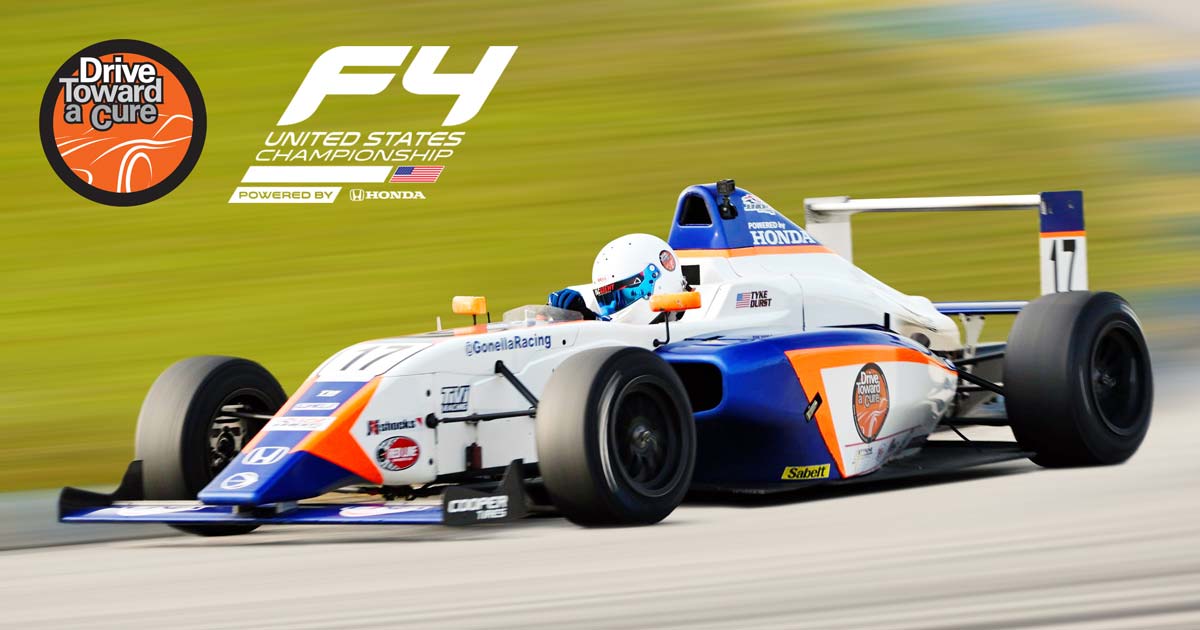 Tyke Durst in the 2022 F4 US Championship - Drive Toward a Cure for ...